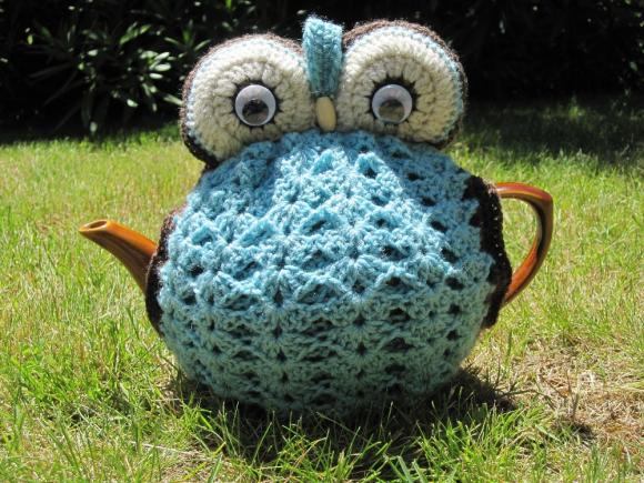 Owl Tea Cosy - Duck Egg Blue - Made To Order on Luulla